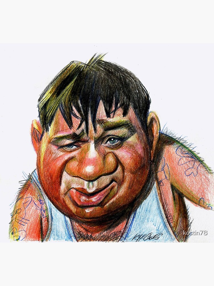 "Karikatur, Russisch, Film, Gesicht, Eugene Leonov, Herren des Glücks, Schauspieler," Poster von ...