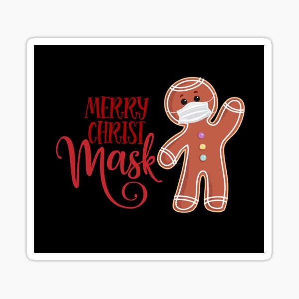 " Gingerbread Face Mask Christmas 2020 Quarantine Merry Christ-Mask ...
