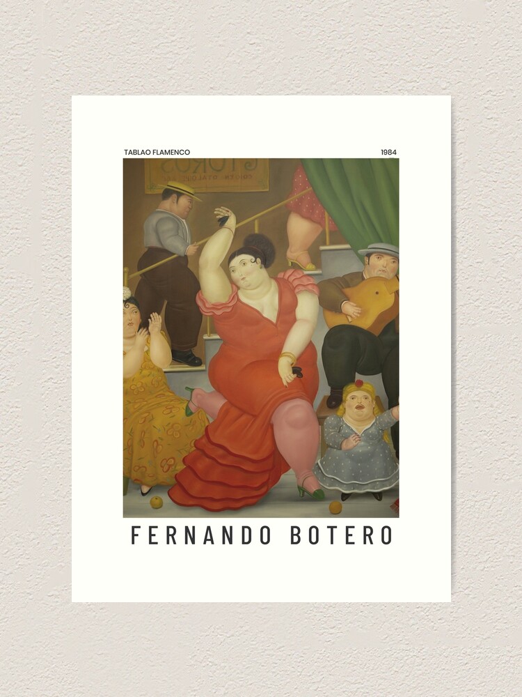 Lámina artística «Fernando Botero - Tablao Flamenco - Cartel de la ...