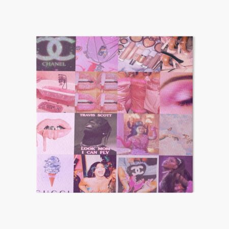 "Pink baddie aesthetic collage" Art Board Print by Lexiliz | Redbubble