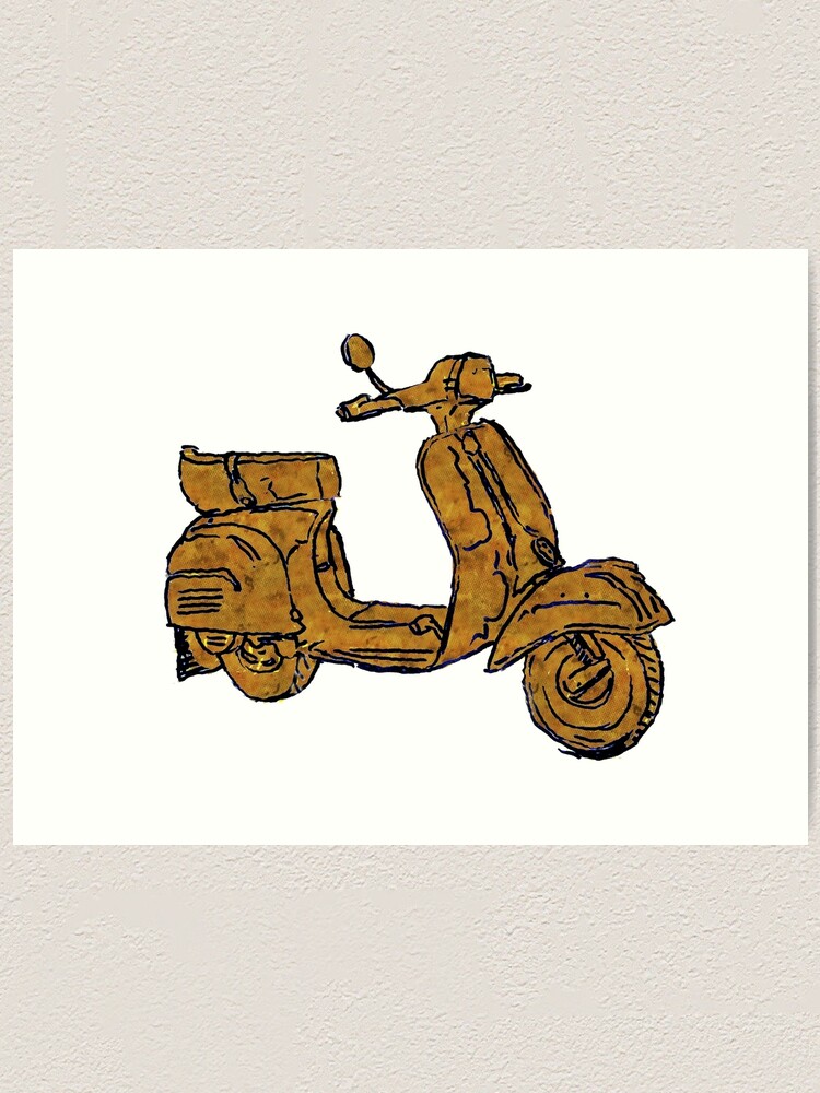 "Rusty Vespa Scooter Piaggio" Art Print by rooosterboy | Redbubble