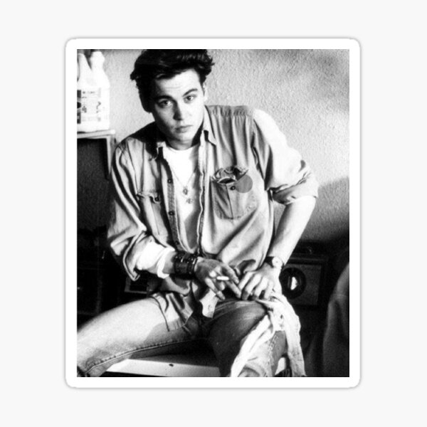 "?young johnny ?" Sticker by luv-berlin | Redbubble