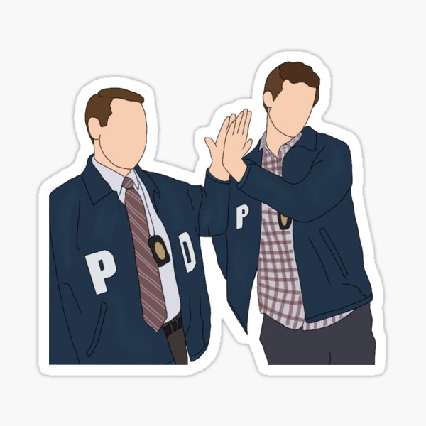 "Jake Peralta and Charles Boyle Minimalist " Sticker for Sale by ...
