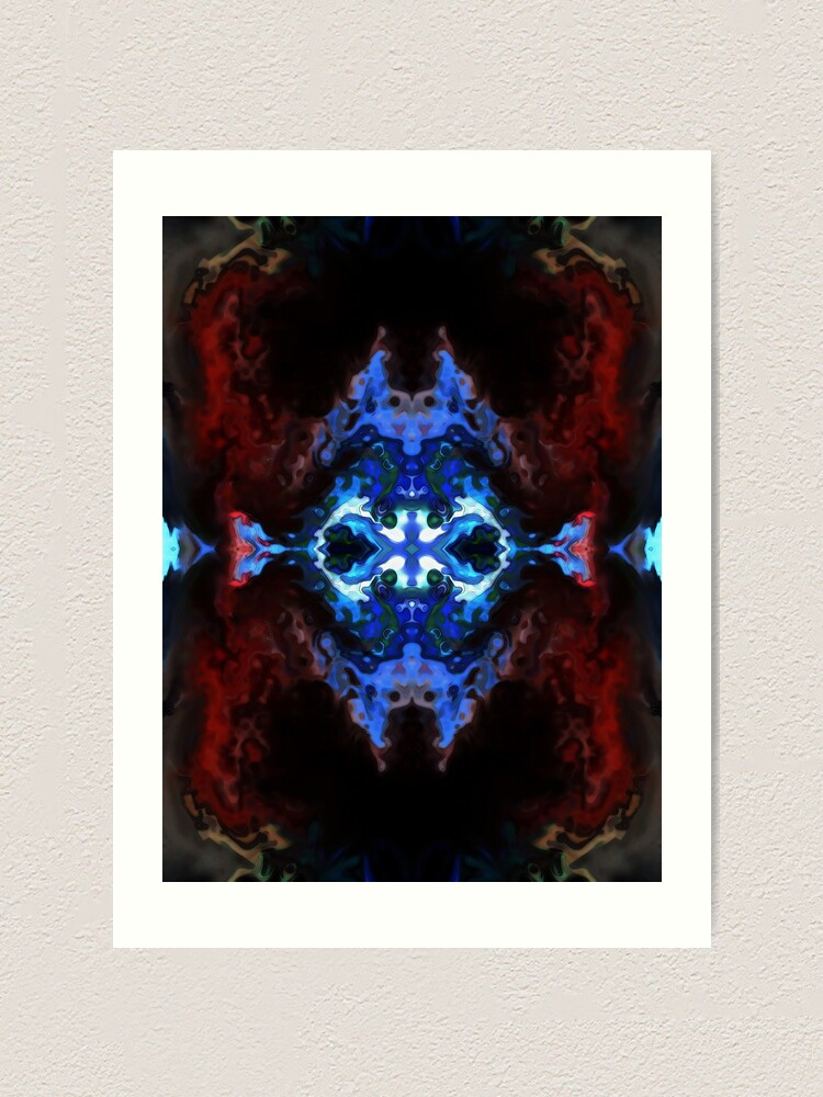 "Trippy Blue Diamond" Art Print for Sale by CEL-Designs | Redbubble