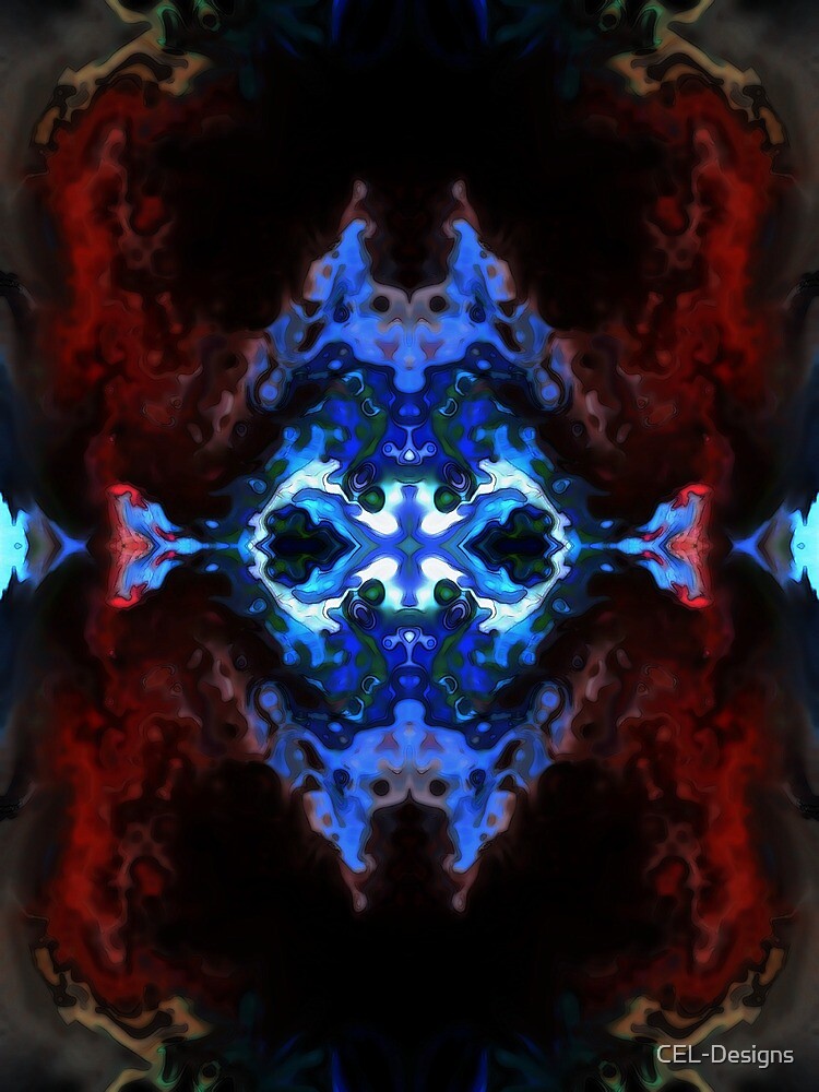 "Trippy Blue Diamond" Photographic Print by CEL-Designs | Redbubble