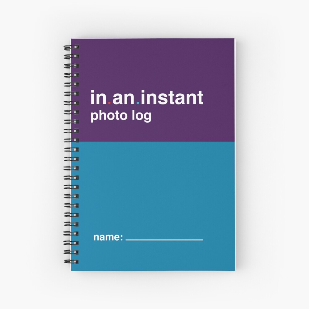 "Photo Log Book" Spiral Notebook for Sale by InstantMarket | Redbubble
