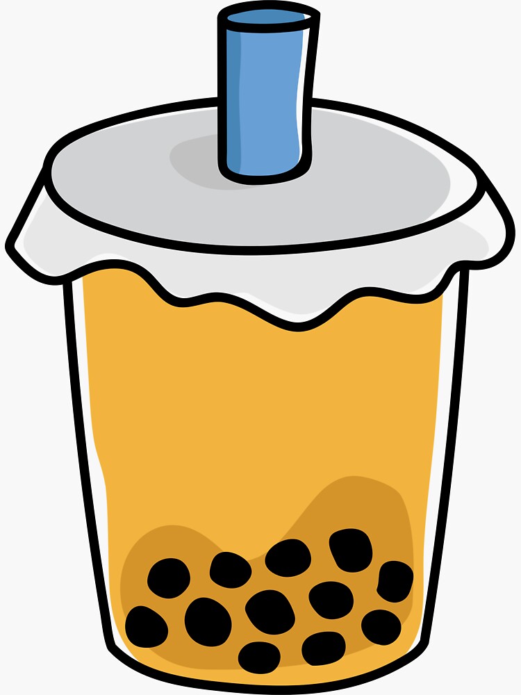 "Mango Bubble Tea - Mango Boba" Sticker for Sale by BobaTeaMe | Redbubble