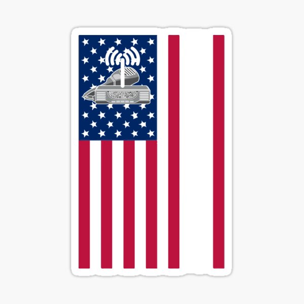 "HAM RADIO OPERATOR: Ham Operator American Flag" Sticker by woormle ...
