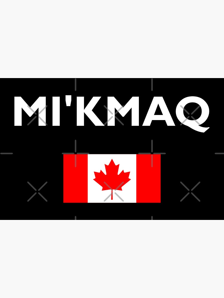 "Mi'kmaq Canada Canadian Flag Dark Color" Sticker for Sale by ...