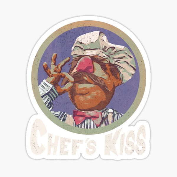 "Chef's Kiss" Sticker for Sale by CreativeSpero | Redbubble