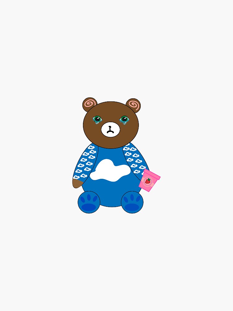 "sad bear" Sticker by hjarrellRB | Redbubble