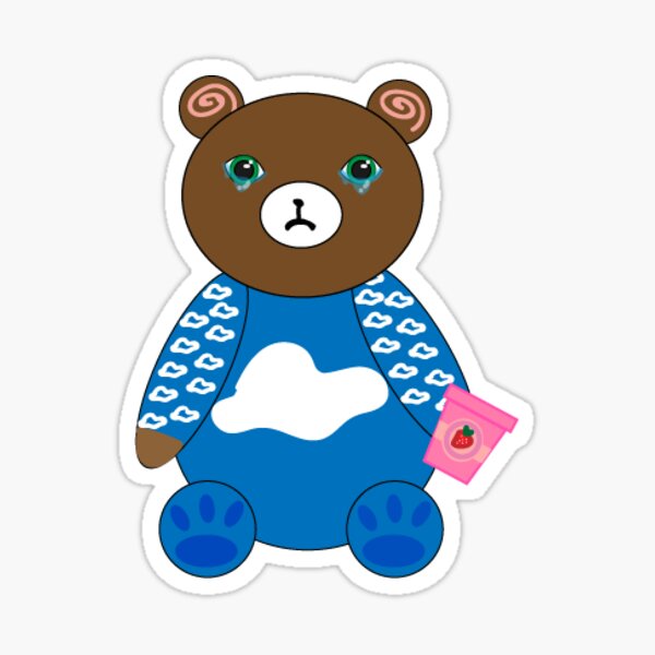 "sad bear" Sticker by hjarrellRB | Redbubble