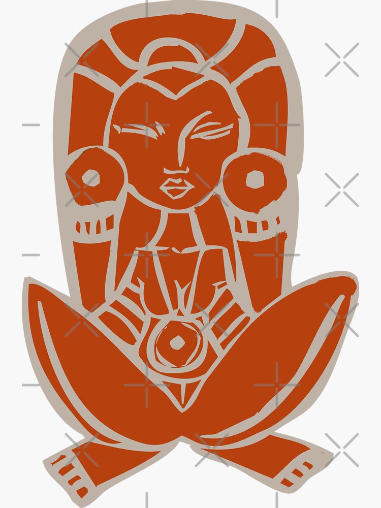 Pegatina «Atabey Taina Diosa» de obedtheartist | Redbubble