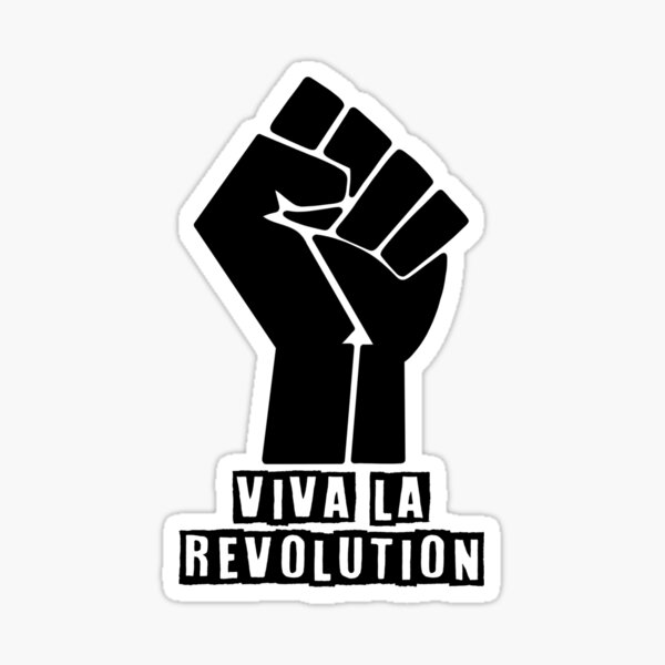 "VIVA LA REVOLUTION" Sticker for Sale by des-vu | Redbubble