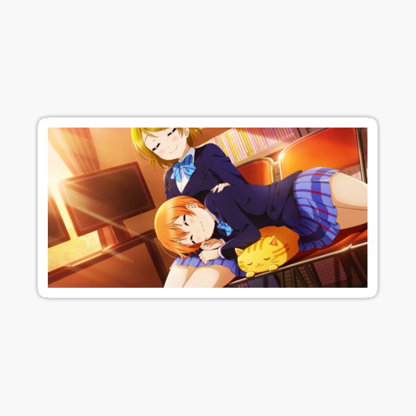 "rin hoshizora ~*mumble* hehehe...~" Sticker by celestialuden1 | Redbubble