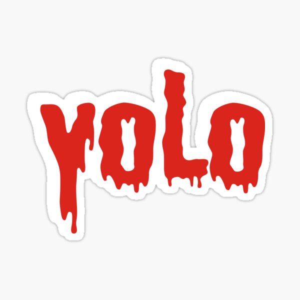 "yolo" Sticker for Sale by maipura | Redbubble