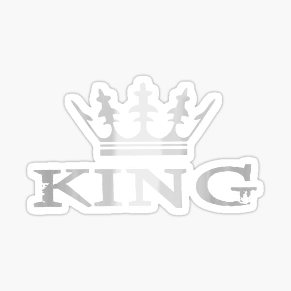 "King Crown" Sticker for Sale by HakkiArt | Redbubble