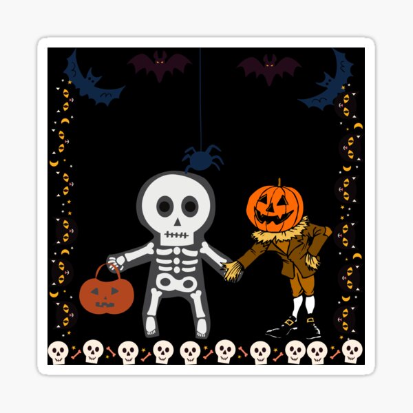 "Scared Skeleton" Sticker for Sale by vaidehi17 | Redbubble