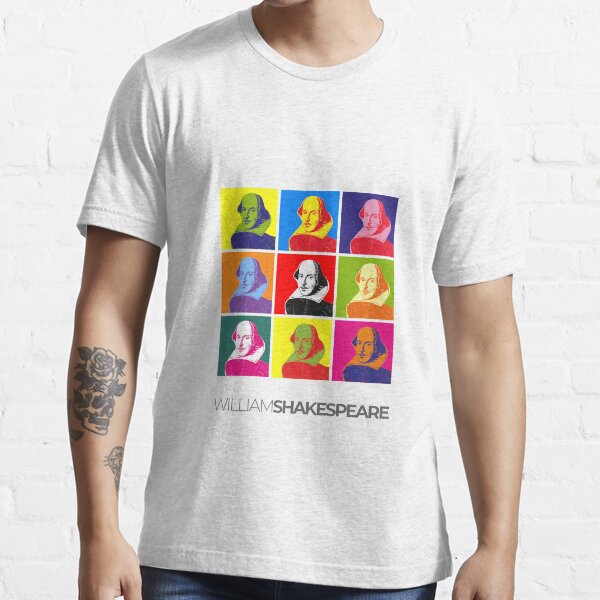 "William Shakespeare pop-art portrait poster" T-shirt for Sale by ...