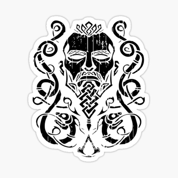 "AC Valhalla Viking" Sticker for Sale by Onebistoer | Redbubble