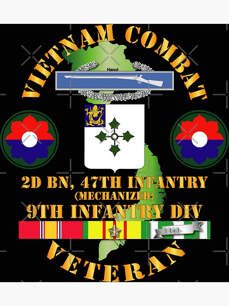 "Army - Vietnam Combat Infantry Veteran w 2nd Bn 47th Inf (Mech) - 9th ...