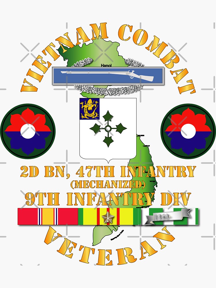 "Army - Vietnam Combat Infantry Veteran w 2nd Bn 47th Inf (Mech) - 9th ...