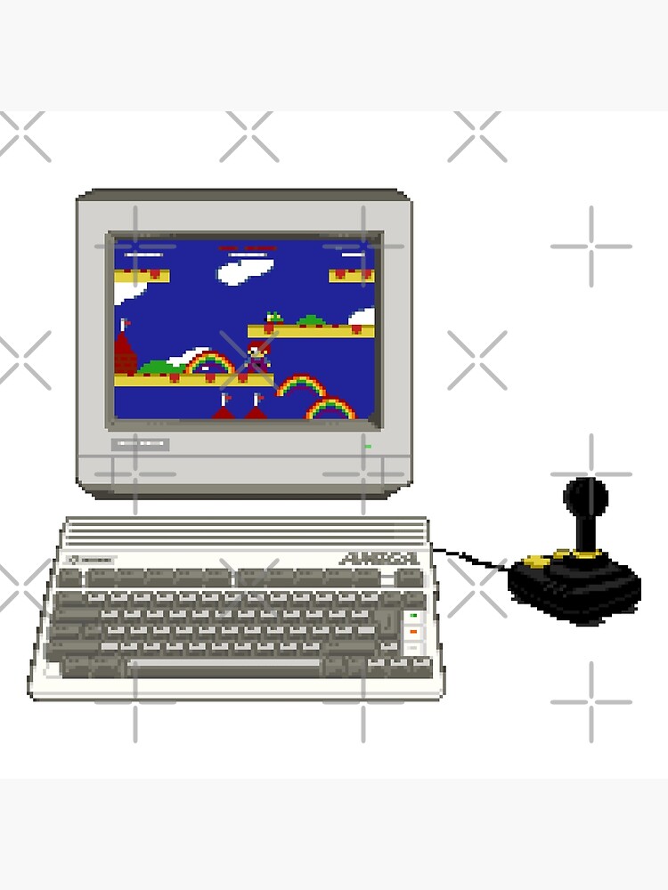 "Commodore Amiga 600 Retro Gaming - Original Pixel Art" Canvas Print by ...