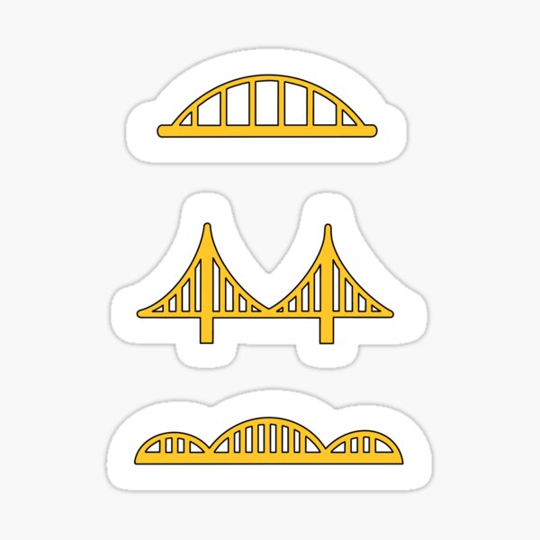 "Pittsburgh Bridges" Sticker for Sale by BrenPrib | Redbubble