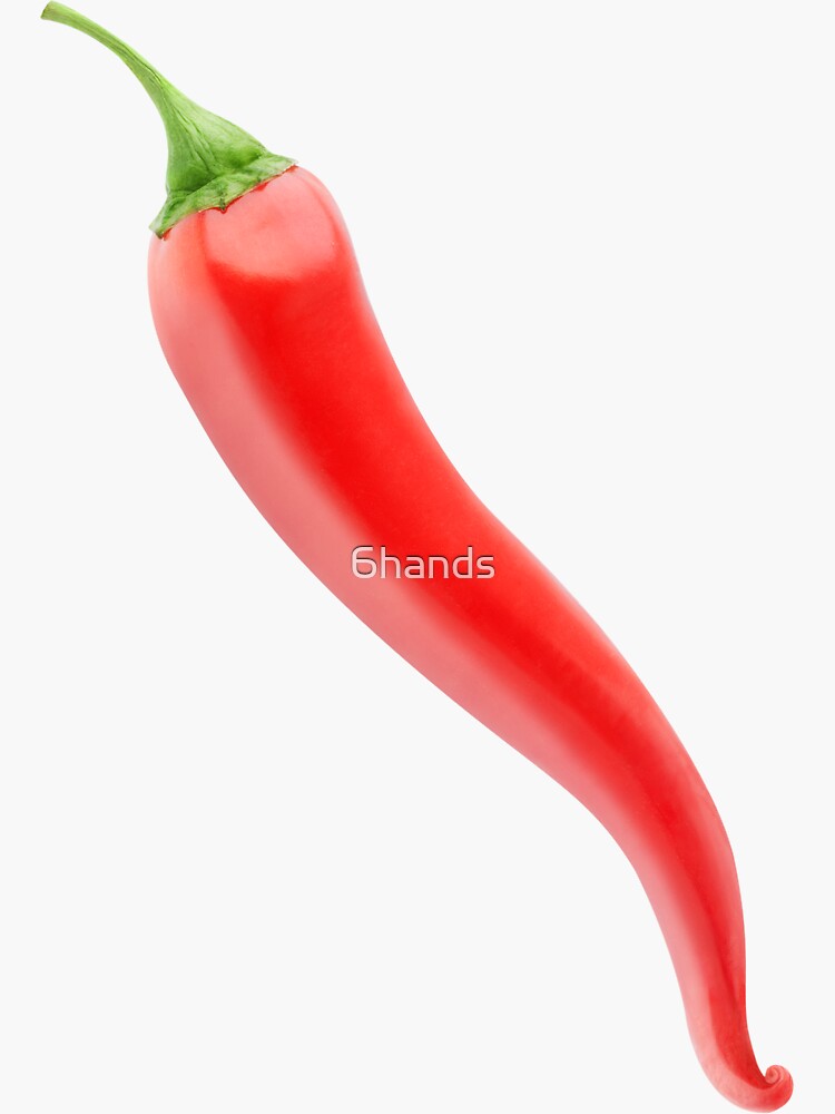 "Chili pepper" Sticker by 6hands | Redbubble