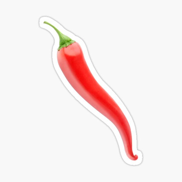 "Chili pepper" Sticker by 6hands | Redbubble