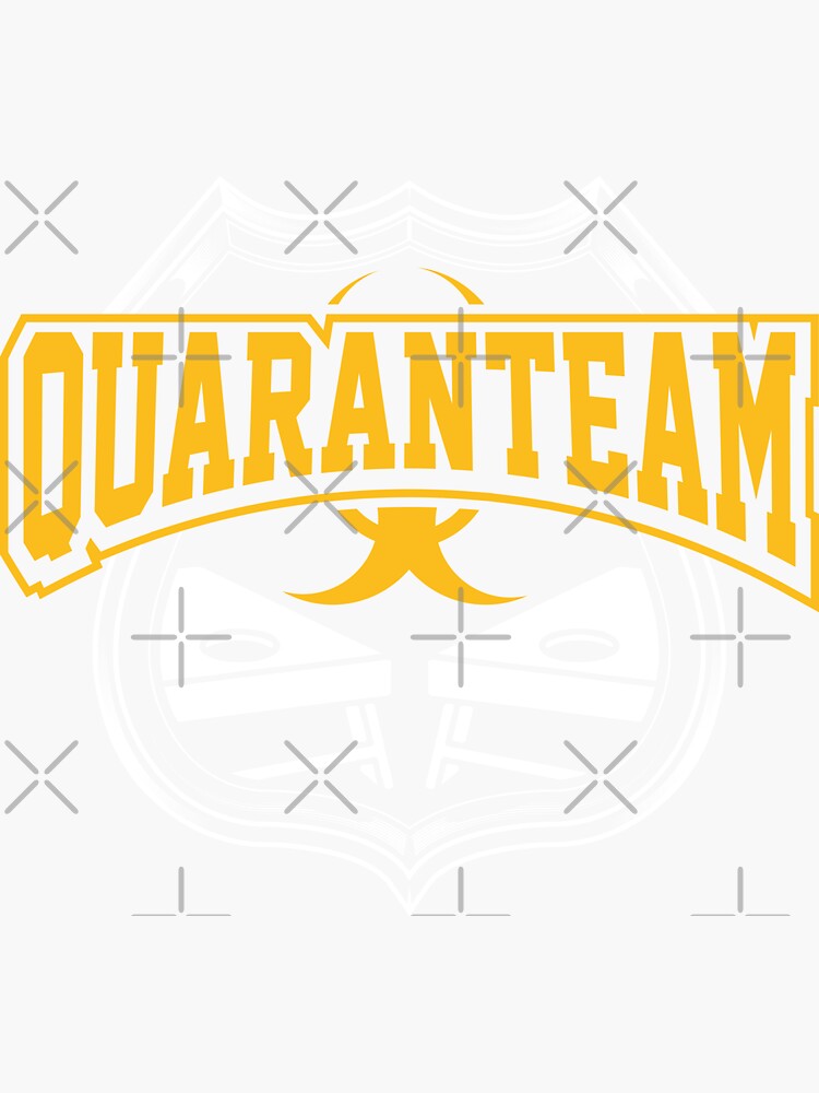 "Quaranteam - Playing Cornhole Game Team" Sticker for Sale by roxy7922 ...