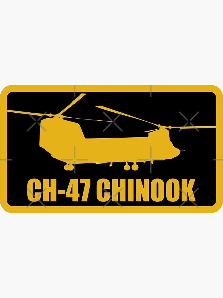 "CH-47 Chinook" Sticker for Sale by TGStudios | Redbubble
