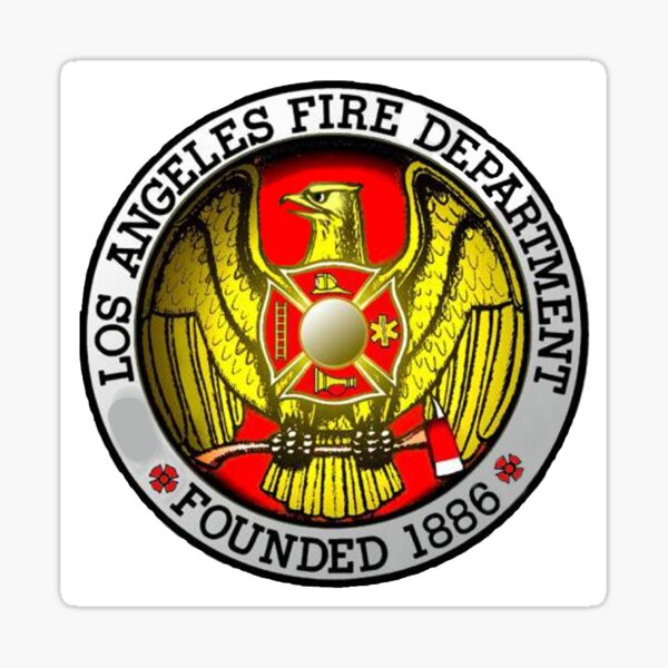 "LAFD" Sticker for Sale by skanner30 | Redbubble