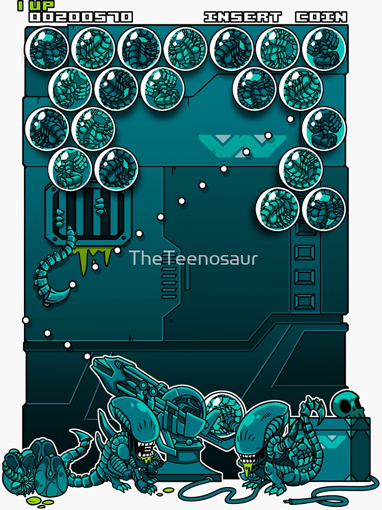 "Alien Bobble - Bust a move - Puzzle Bobble - Aliens Movie Nostromo ...