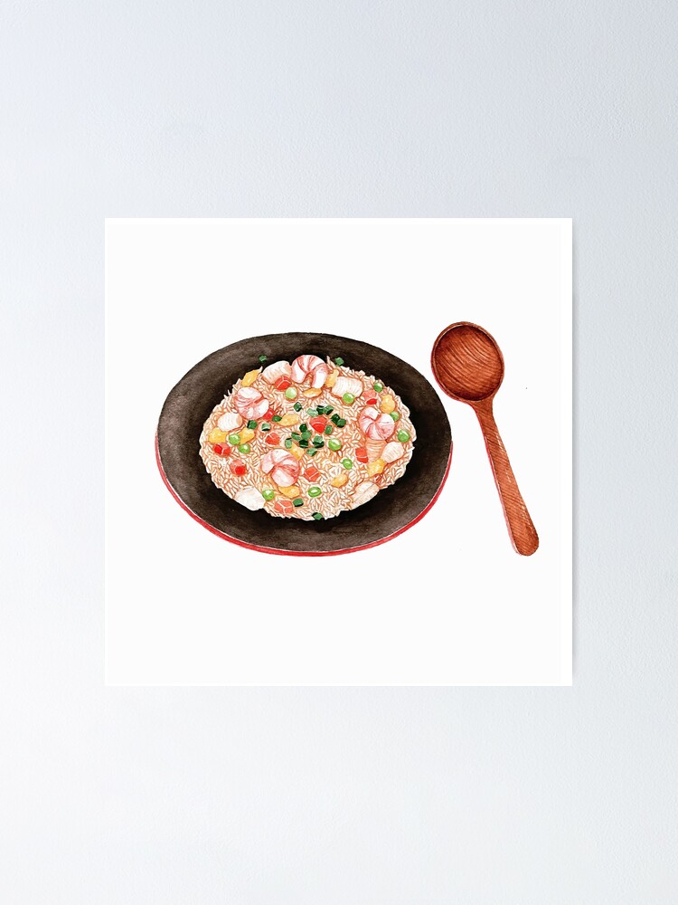 "Fried Rice" Poster for Sale by TeriRobbins | Redbubble