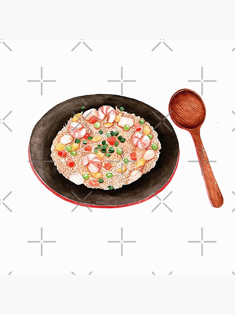 "Fried Rice" Sticker by TeriRobbins | Redbubble