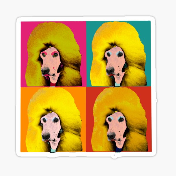 "Poodle Pop Art" Sticker for Sale by MdeP | Redbubble