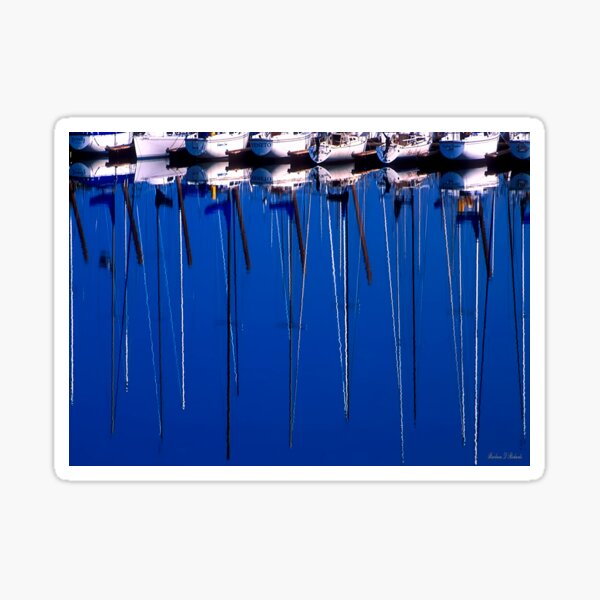 "Mast Reflection" Sticker for Sale by barbd | Redbubble