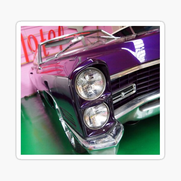 "Purple Pontiac GTO - Classic Car " Sticker for Sale by BeepBeepArt ...