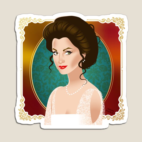 "Elise" Magnet for Sale by AleMogolloArt | Redbubble