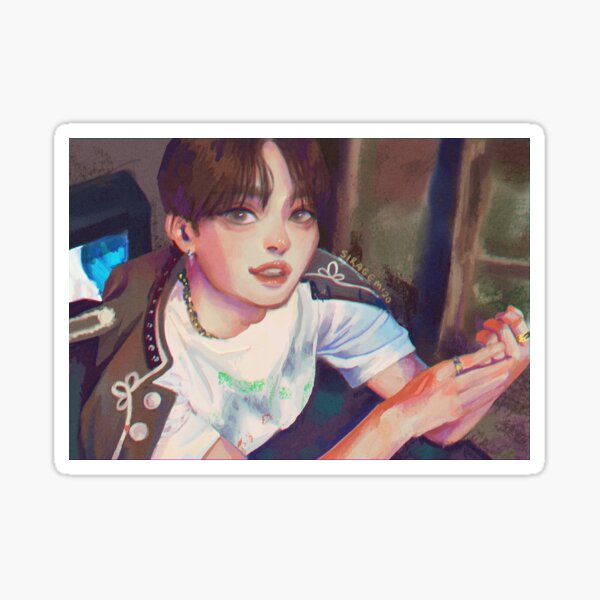 "STRAY KIDS Lee Know Back Door" Sticker for Sale by SiraGem | Redbubble