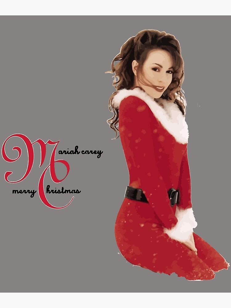 "Mans Mariah Carey Merry Christmas" Poster for Sale by StuffByRoman ...