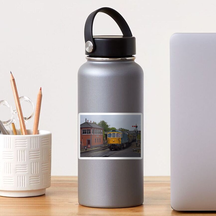 "BR loco 33018 arrives at Kidderminster" Sticker for Sale by ...