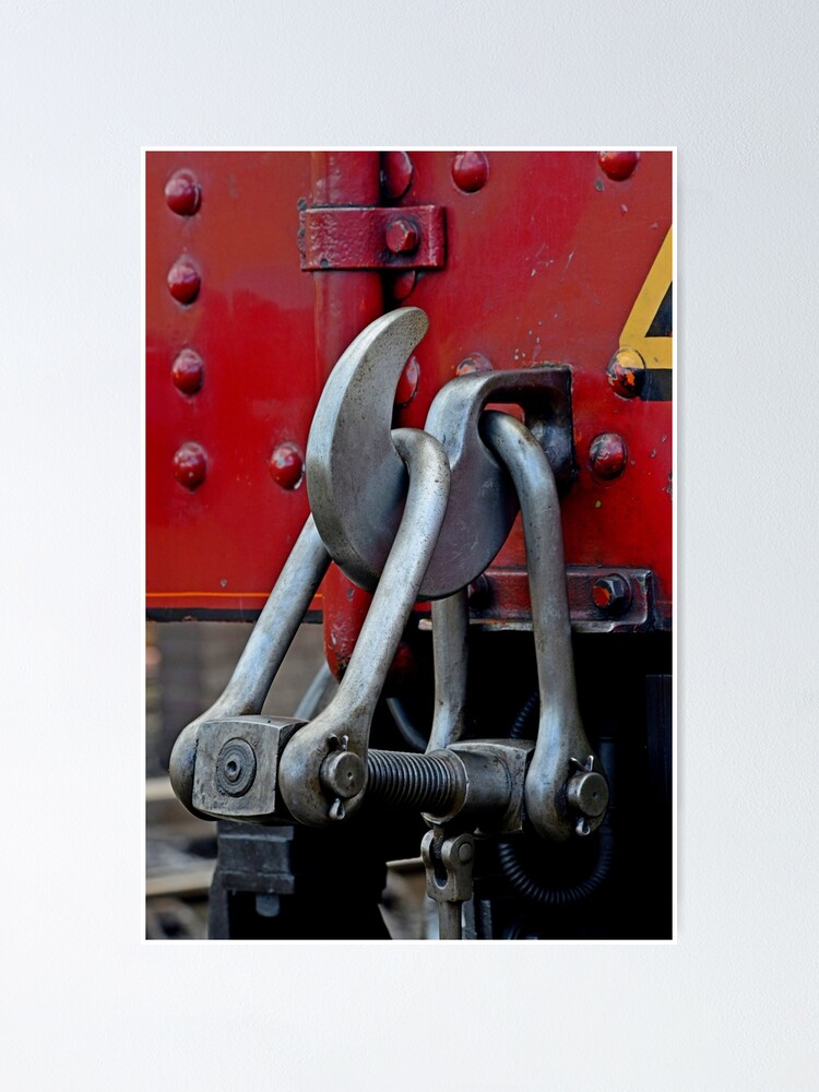 "Steam loco coupling" Poster by Scenebyrail | Redbubble