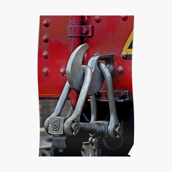 "Steam loco coupling" Poster by Scenebyrail | Redbubble