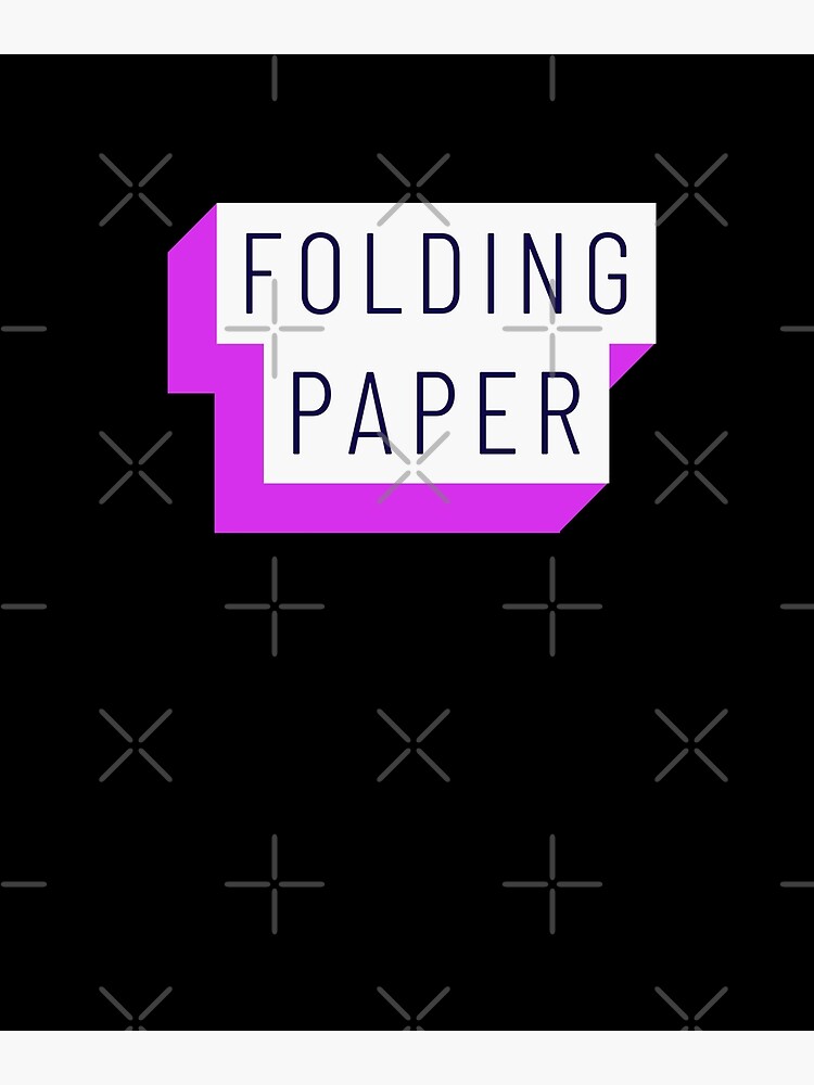"Folding Paper Logo" Art Print by dwarforigami | Redbubble