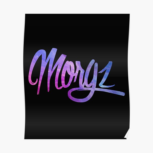 "Youth Morgz Galaxy Logo" Poster by StuffByRoman | Redbubble