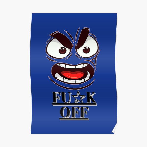 "Angry face " Poster for Sale by ayou9b | Redbubble