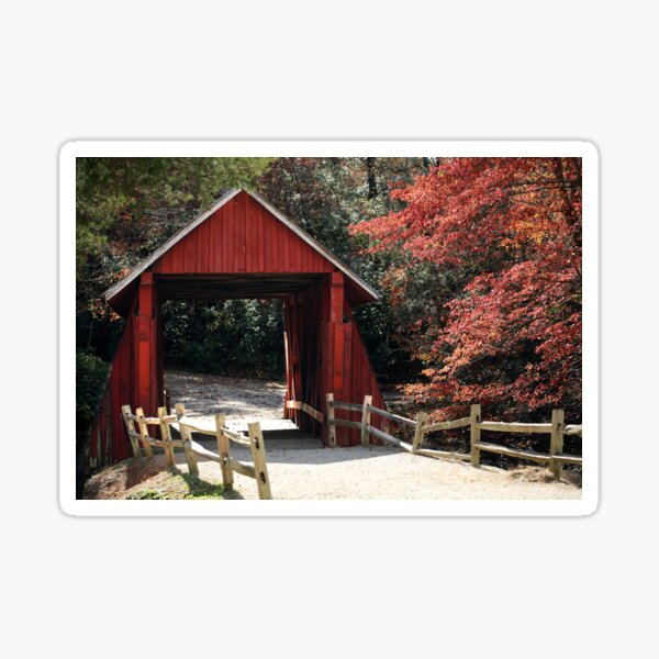 "Campbell's Covered Bridge No 4" Sticker for Sale by StampCity | Redbubble
