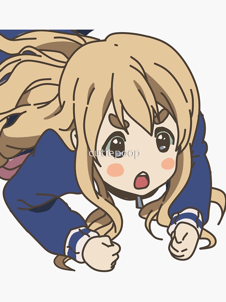 "K-On! Angry Mugi" Sticker for Sale by cutiepoop | Redbubble
